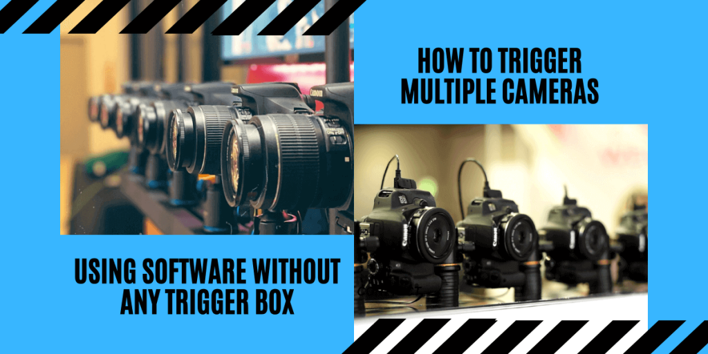 How to trigger multiple Canon DSLR cameras simultaneously without any trigger box?